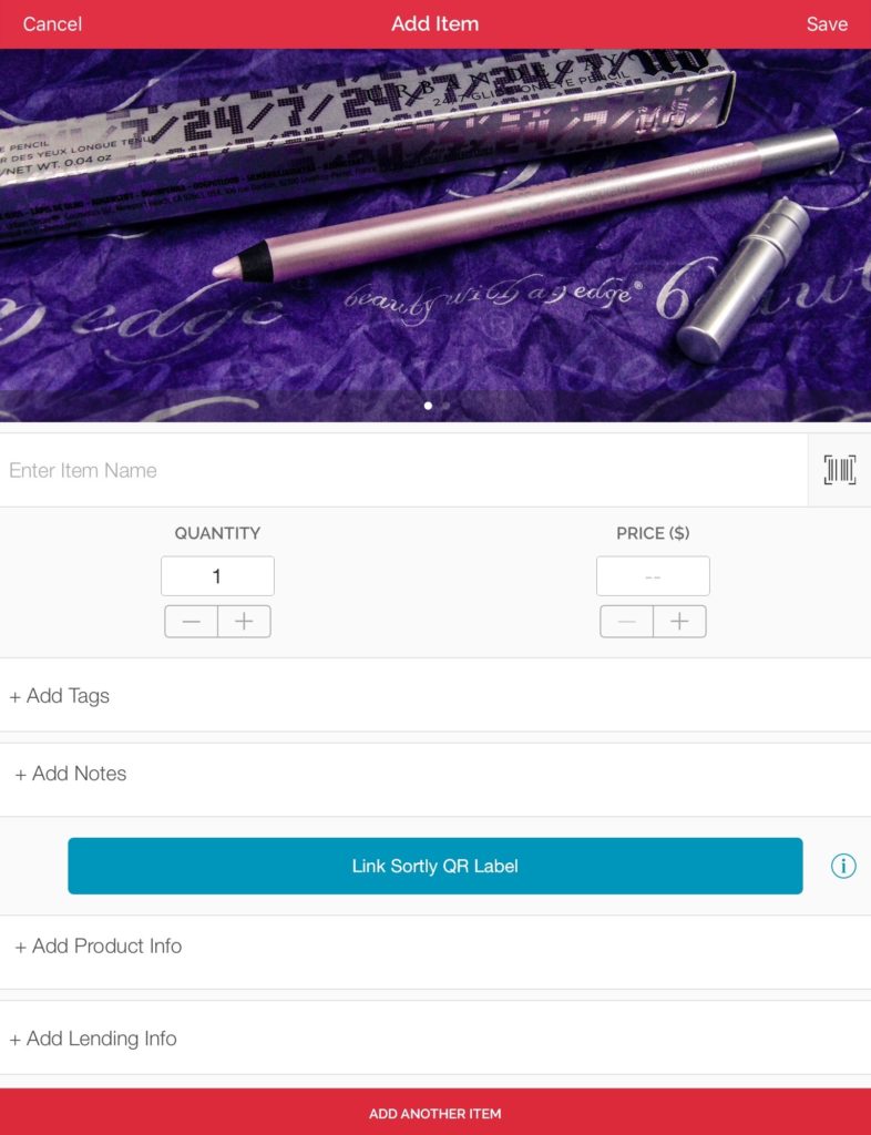 Sortly – The App to Organize Your Massive Makeup Collection