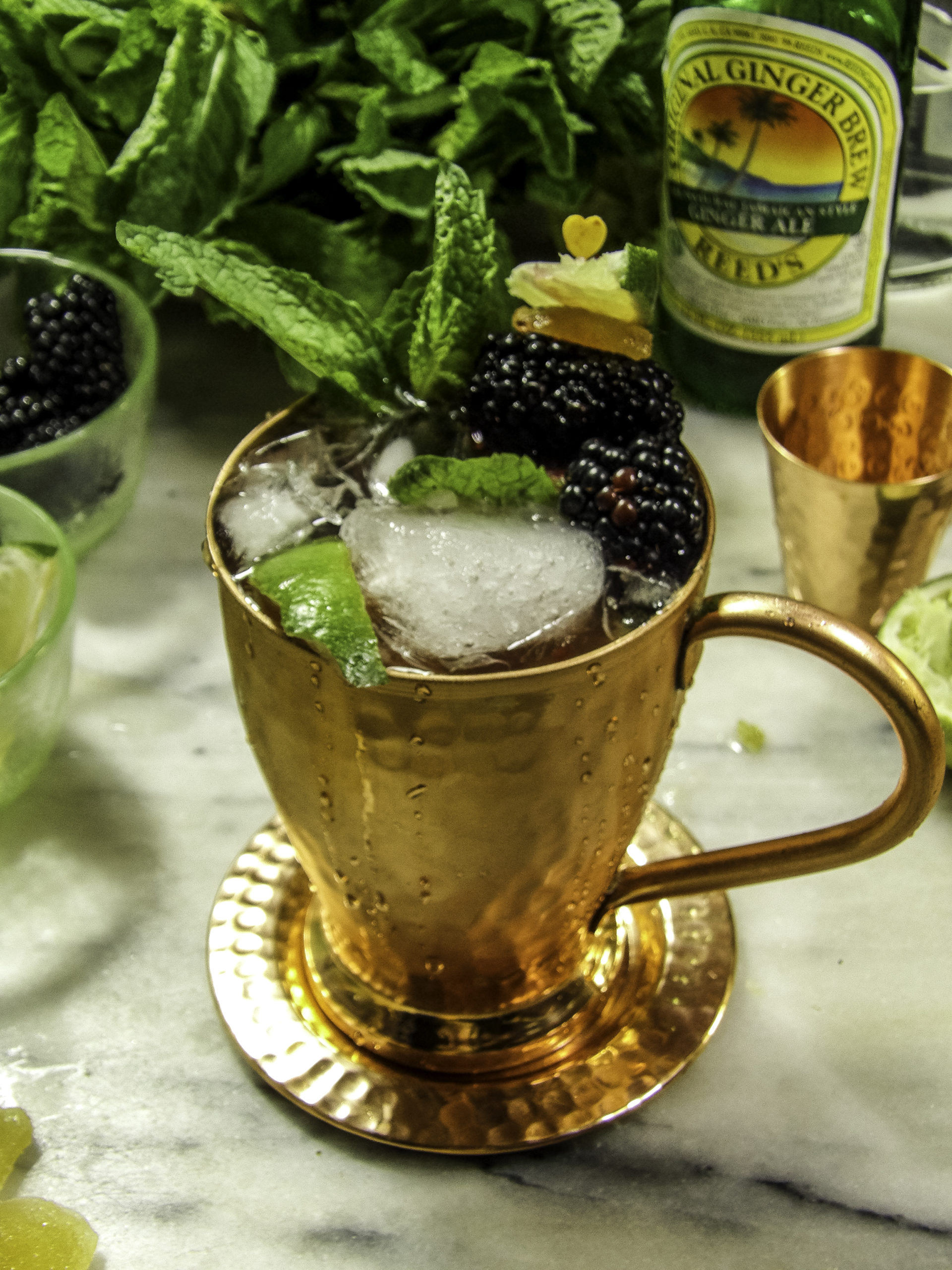 Recipes for Summer Entertaining: Kamojo Moscow Mule Pure Copper Mug Set